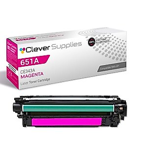 CS Compatible Toner Cartridge Replacement for HP 651A CE343A Magenta Color M775 M775dn M775f M775z M775z+ MFP M775dn MFP M775z+ Enterprise 700 MFP M775Z
