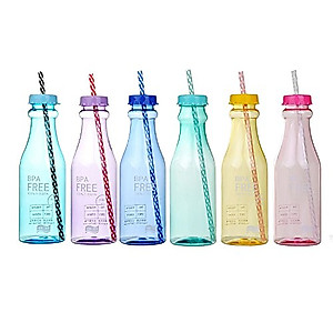 ALINK 10.5" Long Reusable Hard Plastic Straws, Tumblers Replacement Drinking Straws for 32 oz & 20 oz Yeti, RTIC, Mason Jar, Tervis Tumblers, Set of 12 with Cleaning Brush