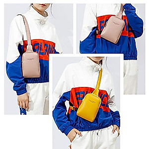 Aeeque Sling Backpack Chest Bag for Women, Small Crossbody Shoulder Bags Cell Phone Purse, Casual Daypack Leather Travel Crossbody Backpack Handbag Clutch Wallet, Gifts for Girls, Black