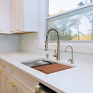 Davivy Undermount Kitchen Sink, 22inch Workstation Sink Single Bowl 16Gauge 10inch Deep Prep Kitchen Sinks (Undermount(22"Lx18"Wx10"D), Stainless Steel)