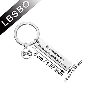 Friendship Gift Coworker Gift By Chance We Met Being Cunts Make Us Friends Keychain Picky Promise Charm Gift (By Chance K)