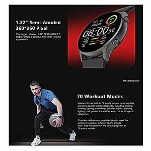 DIPIUS Smart Wearable Device Smart Talking Watch KR™ Men's and Women's Sports Music Smartwatch 1.32 Inch 280mAh Blood Oxygen Heart Rate Tracker Watch smartwatch