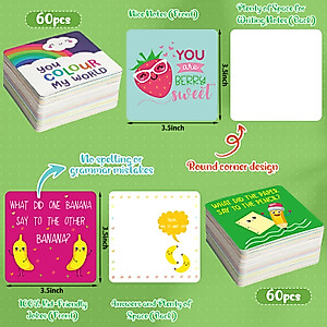 AYZTKUX 120Pcs Lunch Notes for Kids, Cute Motivational and Inspirational Lunch Box Notes for Kids, Thinking of You Cards, Back to School Gifts for Boy’s and Girl’s Lunchbox, Lunchbox Jokes for Kids