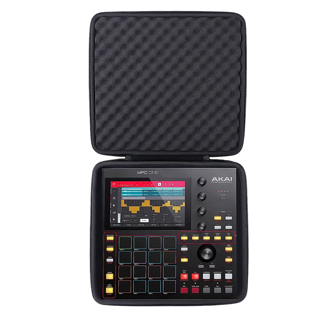 co2CREA Hard Case Compatible with Akai Professional MPC One+ MPC One Standalone Drum Machine Sampler MIDI Controller