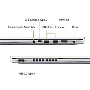 ASUS 2023 Newest Vivobook 17X Laptop, 17.3 Inch FHD Display, Intel Core i3-1220P Processor, 40GB RAM, 2TB SSD, Intel UHD Graphics, Fingerprint Reader, WiFi, Bluetooth, Windows 11 Home, Silver