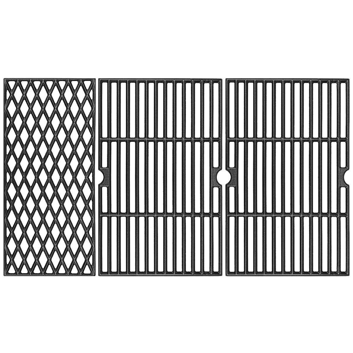 Uniflasy Cast Iron Cooking Grates for Dyna glo DGH474CRP DGH483CRP DGF493BNP DGF493PNP-D DGB495SDP DGB495SDP-D DGB493SPB DGB463CNP DGB494SPB 70-01-911 70-02-656 Cooking Grid Replacement Part Kit