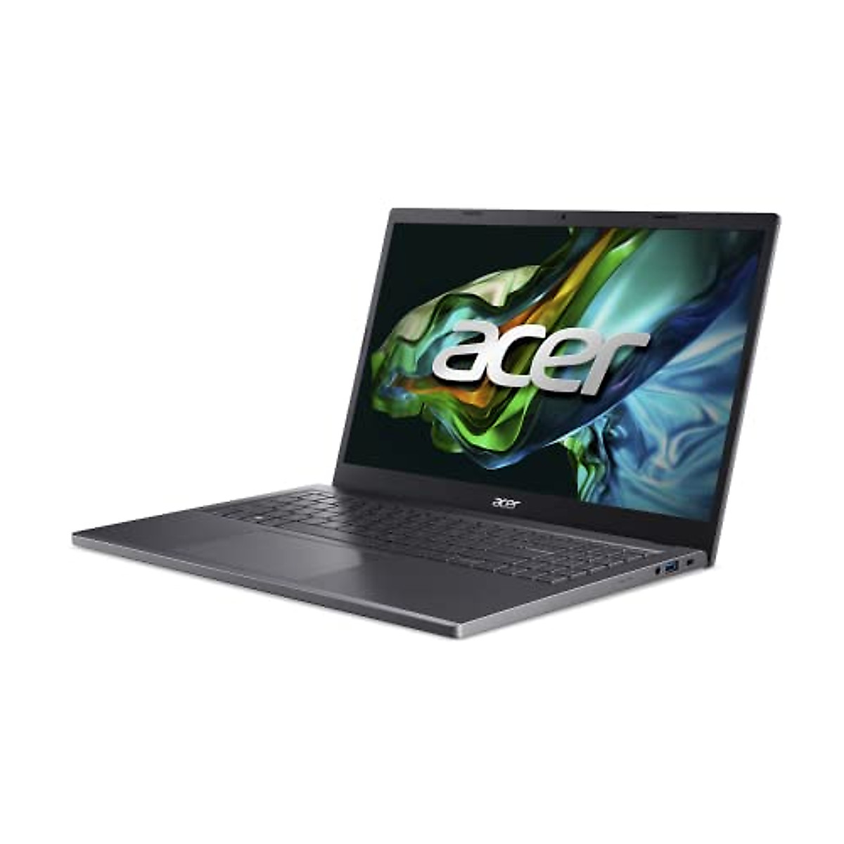 acer Aspire 5 15 Slim Laptop | 15.6" FHD (1920 x 1080) IPS | AMD Ryzen 5 7530U Hexa-Core Processor | AMD Radeon Graphics | 8GB LPDDR4X | 512GB Gen 4 SSD | Wi-Fi 6E | Backlit KB | A515-48M-R3DF,Gray