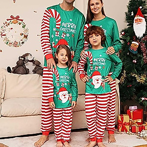 2023 Fashion Matching Family Pajamas Sets Christmas PJs for Family Matching Holiday Xmas Home Pajamas Sleepwear Sets
