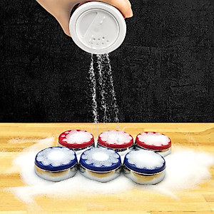 ZGDQ 2 Pack Shuffleboard Wax Powder Set with Shuffleboard Pucks, (53mm) Shuffleboard Table Pucks with Shuffleboard Wax High Speed and Mini Brush Set