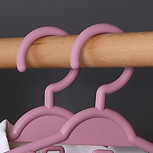 10pcs Heavy Duty Slim Plastic Hangers Clothes Hangers with Clips for Home Closet