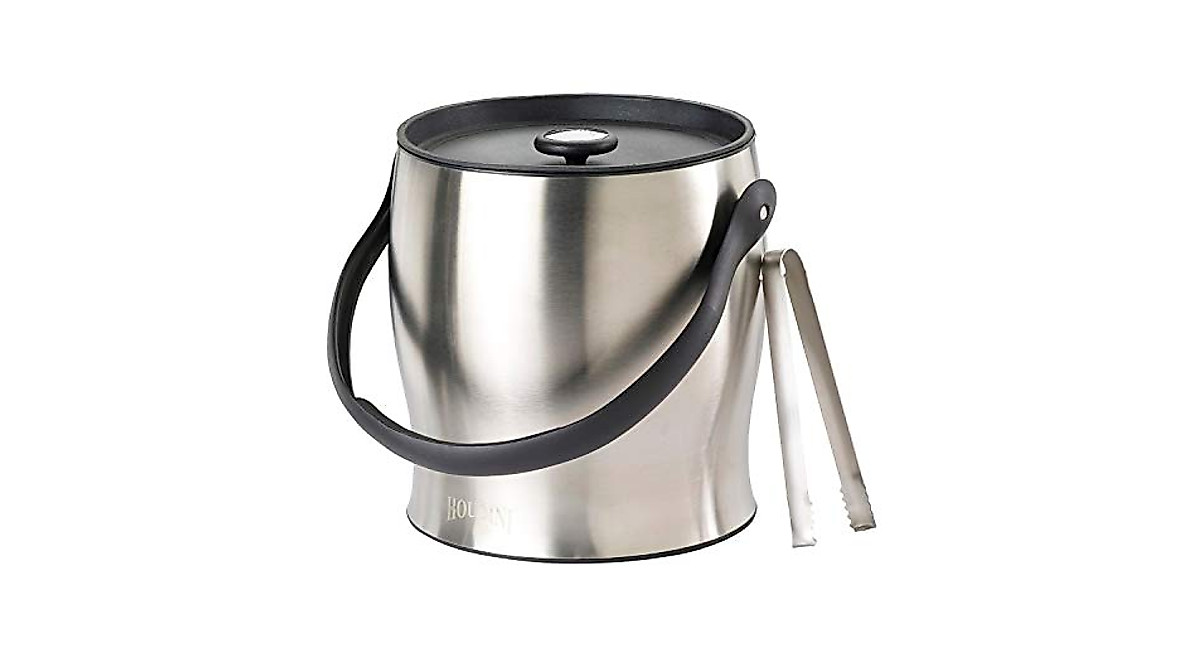 Efficient Houdini Stainless Steel Ice Bucket with Tongs