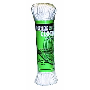 Rope King POCL-100 Poly All-Purpose Clothesline 3/16 inch x 100 feet