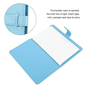 Pu Photo Album Camera Photo Album 3In 96kets Pu Universal Photo Album Cardcase Bank Card Storage Book For11 8 9 7S 25 70 90 Camera Photograph (Blue)
