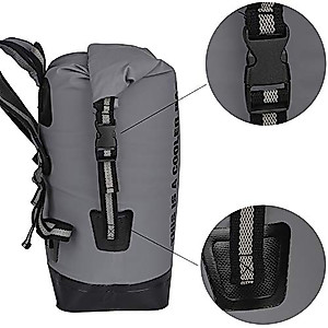 Yodo 20L Waterproof Dry Bag Roll Top Floating Insulated Cooler Backpack for Travel, Boating, Kayaking, Swimming, Fishing, Camping,Beach,Gray