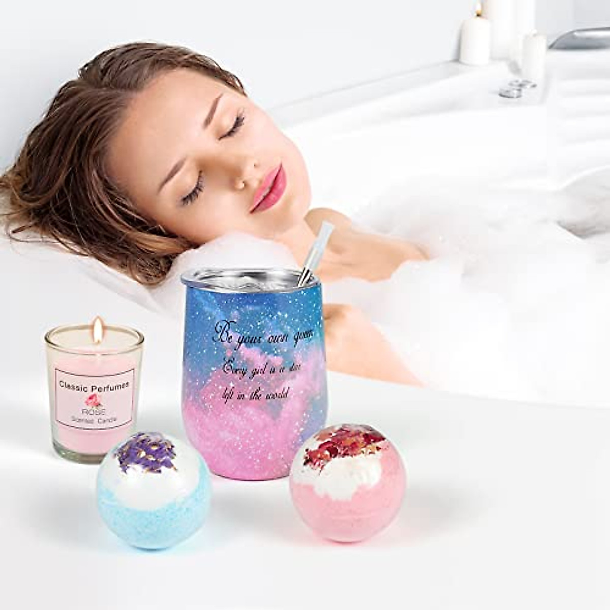 ZOMCHAIN Birthday Gifts for Women, Unique Gift Baskets for Mom Girlfriend Best Friend Sister Gift. Personalized Thank You Gifts for Friends Female. Relaxing Spa Gift Set for Women Gift