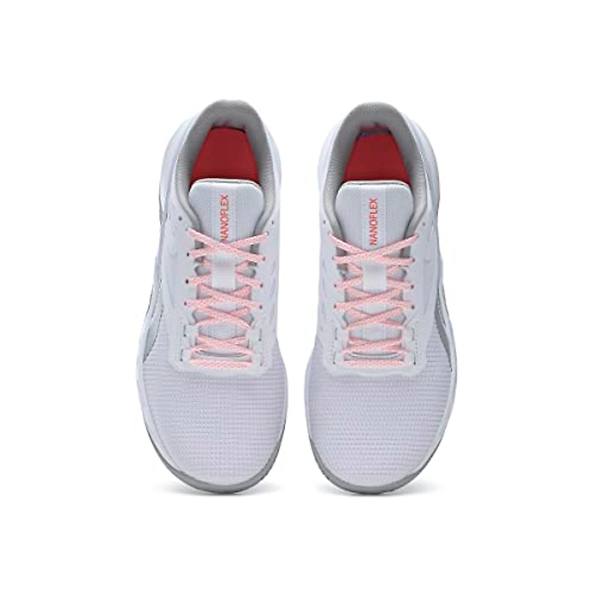 Reebok Women's Nanoflex TR Cross Trainer, White/Pure Grey/Orange Flare, 10.5
