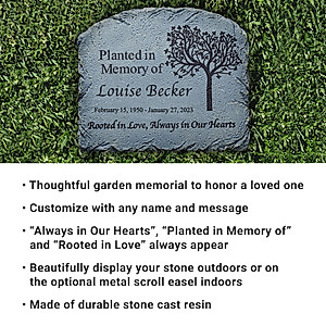 Let's Make Memories Personalized Rooted in Love Memorial Garden Marker - Sympathy - Condolences