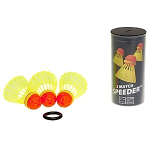 Speedminton Match Speeder 3Pk Speeder Tube Birdies for Outdoor Games Speed ​​Badminton/Crossminton