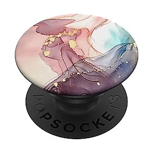 Colorful Blue Gray Illustration Pattern Phone Popper PopSockets Standard PopGrip