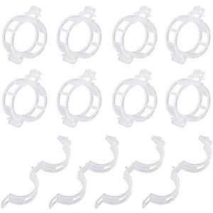 300 Pcs Plant Support Clips,Plant Clips for Climbing Plants Tomato Garden Vine Clips for Supporting Vegetables Plants Stalks,Vines,Climbing Plant Tomato Trellis Clips (White)