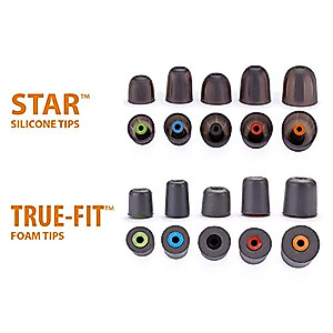 New Westone B50 with Bluetooth Cable Five-Driver True-Fit Earphones with High Definition Silver MMCX Cable