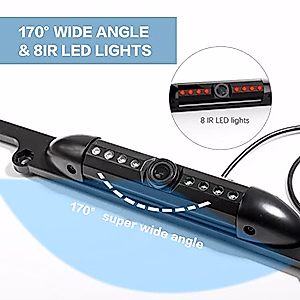 AOCISKA License Plate Frame Backup Camera, Rear View Camera with 8 LED, 170° Viewing Angle Night Vision Car Camera,Waterproof Backup Camera Vehicle Universal for Car,SUV,Truck