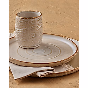 Stone by Mercer Project SHOSAI Stoneware 16-Piece Dinnerware Set, Sand