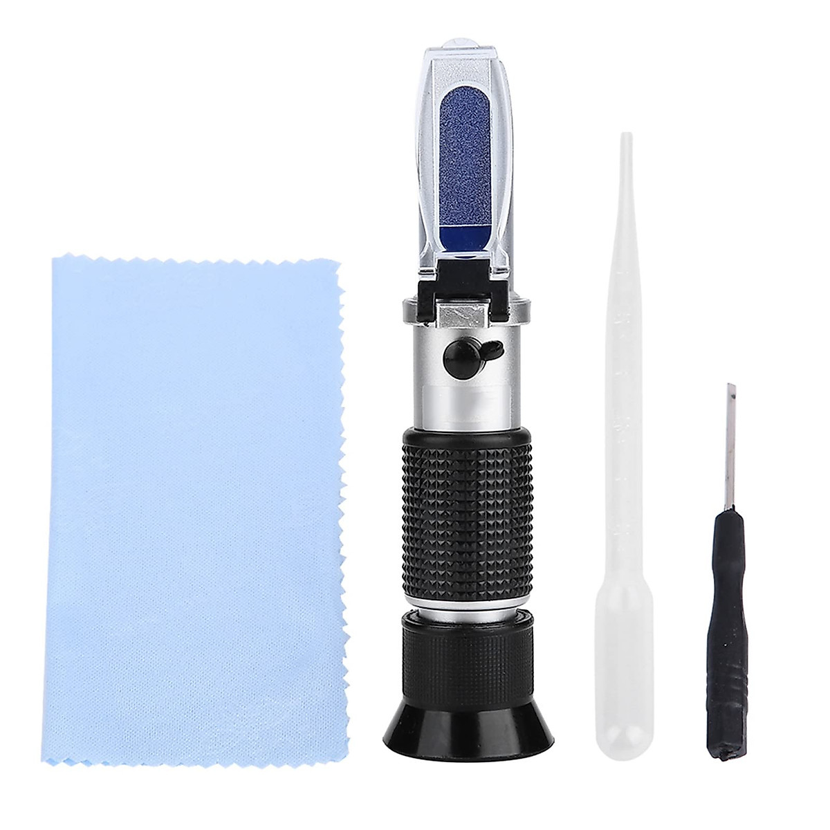Handheld Antifreeze Refractometer, Automotive Engine Battery Antifreeze Refractometer ATC Glycol Antifreeze Tester with Antislip Rubber Handle