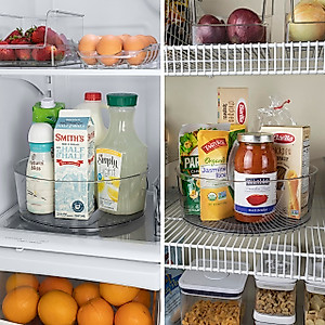 Spectrum Hexa Large Lazy Susan - Set of 2 - Revolving Storage Tray for Refrigerator, Pantry, Cabinet, Table, & Shelf Organization/Perfect for Spices, Condiments, Produce, & More