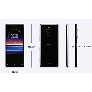 Sony Xperia 1 J9110 Dual-SIM 128GB/6GB Dual Sim - International Model - No Warranty in The USA - GSM ONLY, NO CDMA (Black)