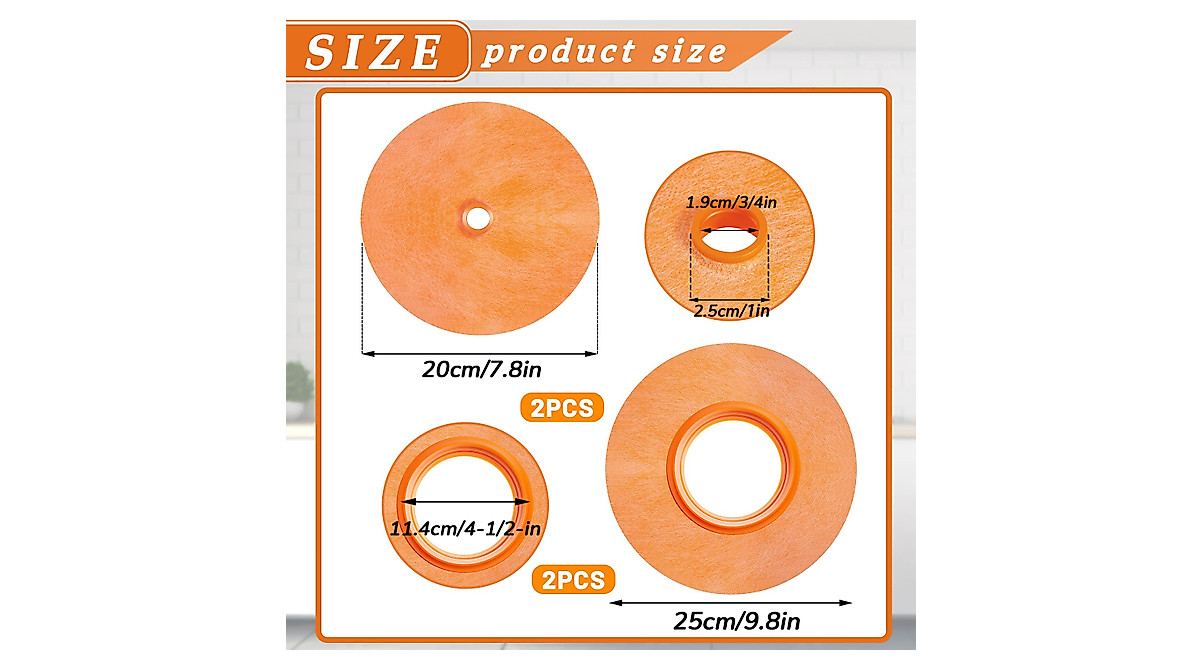 4 Pcs Pipe Valve Gasket Kit - Waterproofing Seals