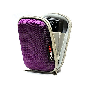 Navitech Purple Hard Water Resistant Hard Camera Case Compatible With Canon PowerShot SX620 HS Compact Camera