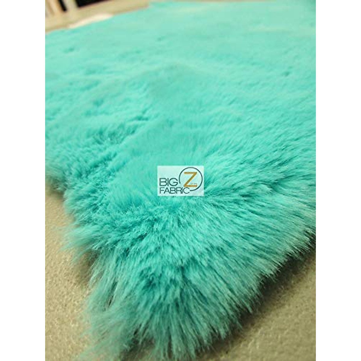 Beaver Shag Faux Fur Fabric Sold by The Yard DIY Coats Costumes Scarfs Rugs Accessories Fashion (Black)