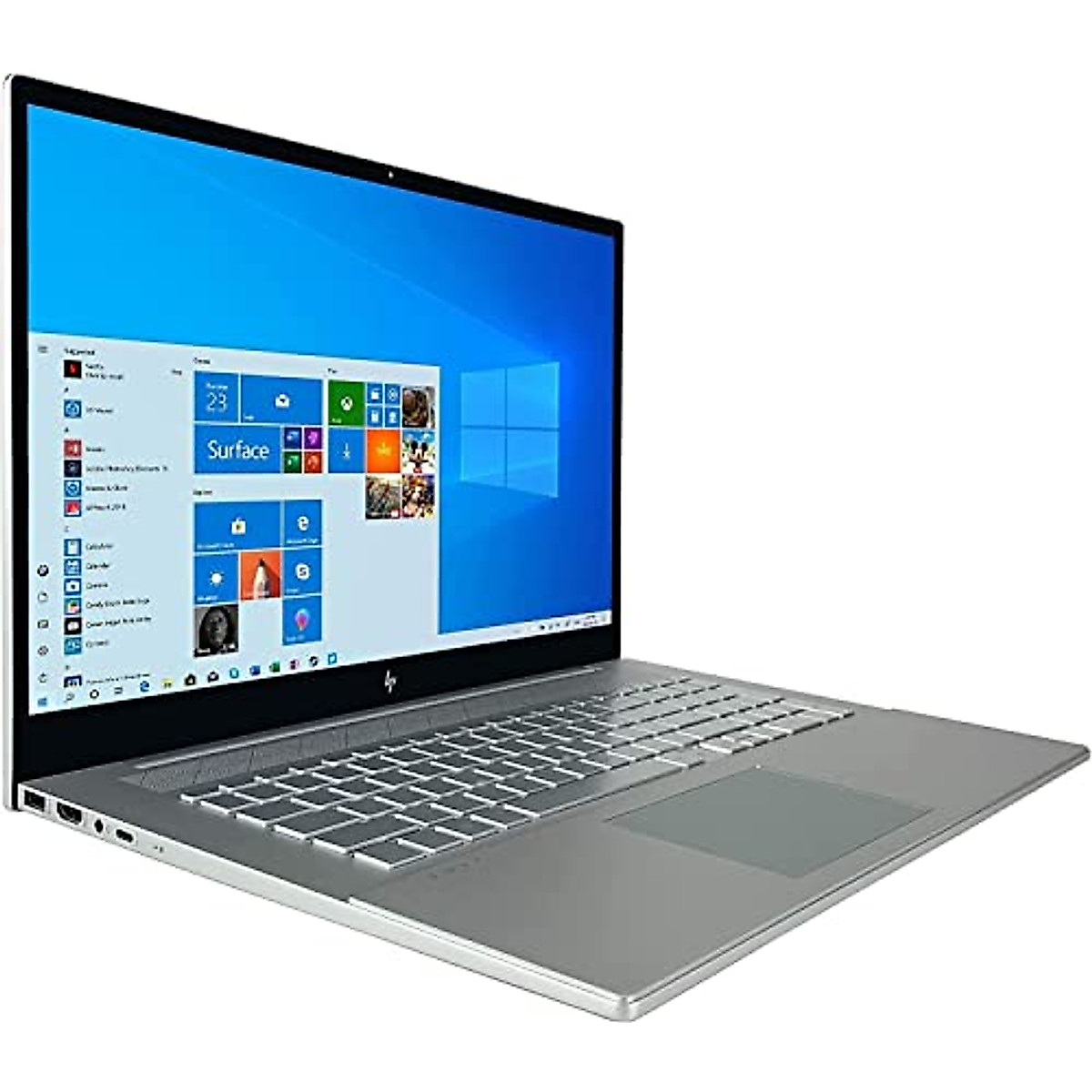 HP Envy 17.3" FHD Touchscreen Business Laptop, Intel Core i7-1165G7, Windows 11 Pro, 64GB RAM, 2TB SSD, NVIDIA GeForce MX450, Backlit Keyboard, Long Battery Life,32GB Durlyfish USB Card