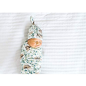 Copper Pearl Large Premium Knit Baby Swaddle Receiving Blanket Bear