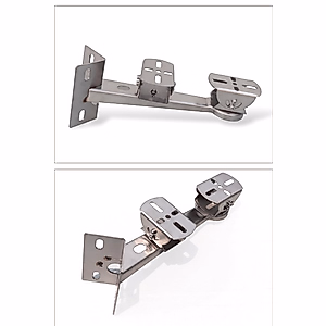 OdiySurveil Exterior Right Angle Wall Corner Mount Holder Pole/Column Mounting Camera Bracket for Double CCTV Security Camera Installation with 2 Φ 10cm Steel Loops