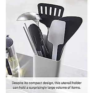 Yamazaki Home Organizer Kitchen Steel | Utensil Holder, One Size, White