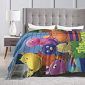 Qualet The Backyardi-Gans Ultra-Soft Micro Fleece Blanket Home Decor Throw Lightweight for Couch Bed Sofa 50"X40"