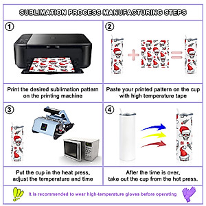 AiHeart 30oz Sublimation Straight Skinny Tumblers with Straw and Lid,Sublimation Stainless Steel Blanks Bulk,Double Wall Vacuum Insulated Tumblers,Metal Water Cup(2pack White)