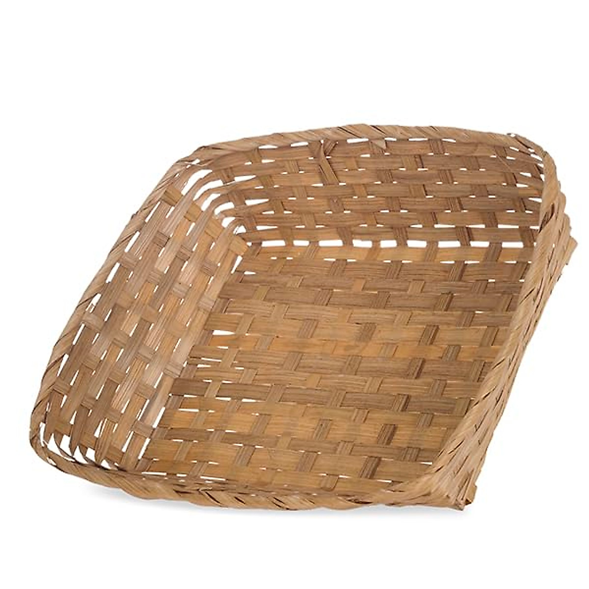 The Lucky Clover Trading Rect Bamboo Utility Basket 12in