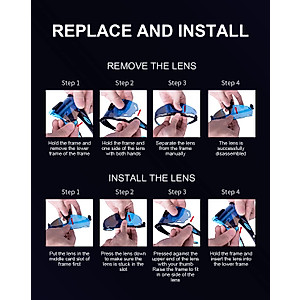 X-TIGER Polarized Cycling Glasses with 5 Interchangeable Lenses,MTB Biking Baseball Running Sports Sunglasses for Men Women