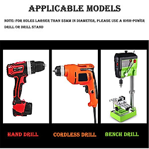 Utoolmart Forstner Drill Bits, 40mm Cemented Carbide Wood Cutter Tool, Hex Shank Woodworking Hole Saw Cutter, 80mm Length Woodworking Hole Boring Bit, Gray, 1 Pcs