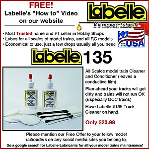 Incredible Track Cleaner for Slot Car Track, Improves Speed,Leaves a Conductive Film,for All Scales/Brands of Slot Cars, Works on All Model Railroad Track Also- Labelle The #1 Seller in Hobby Shops