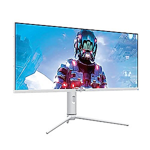 Sceptre IPS 34" White UltraWide Monitor 3440 x 1440p HDR400 1ms up to 144Hz 95% DCI-P3 PIP PBP DisplayPort HDMI USB-C Height Adjustable (E345B-QUN168W)