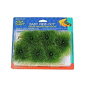 Penn-Plax Fish Breeding Grass – Baby Hideout for Fry – Great for Livebearers and Egg Layers – Plastic Aquarium Plants – 2 Pieces