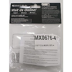 Musiclily Metric 6mm Metal Guitar Flat Top Dome Knobs Volume Tone Control Knobs for Fender Telecaster Tele Electric Guitar Precision Bass, Black(4 Pcs)