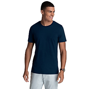 Fruit of the Loom Men's Recover Cotton T-Shirt Made with Sustainable, Low Impact Recycled Fiber, Navy, X-Large