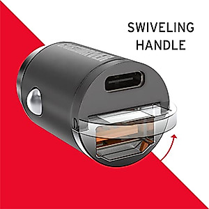 Car and Driver USB C Car Charger Adapter | Dual Wireless Car Charger, Cigarette Lighter USB Charger | Galaxy, iPad, iPhone Car Charger & More USB-C Power Delivery, USB-A Quick Charge 3.0, 4.5A Output