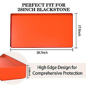 28-Inch Silicone Griddle Mat for Blackstone Griddle, A Superior Protective Heavy-Duty Cover for Your 28" Blackstone Griddle to Maintain Grill Cleanliness and Dryness.