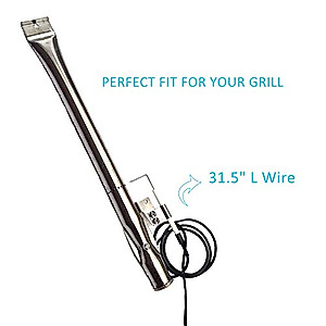 BBQration Stainless Steel Replacement Kit for 4-Burner Nexgrill 720-0830H, 720-0888, 720-0894F, Replacement Parts for Home Depot Nexgrill 720-0830H, Burner Tubes, Heat Shield Tent and Igniters Kit